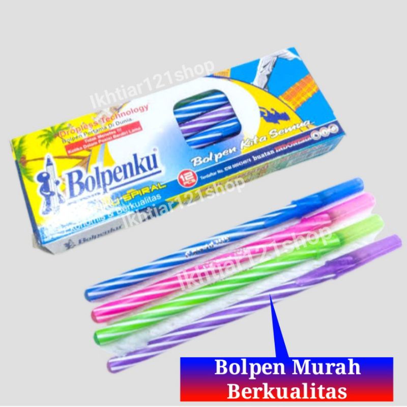 Jual Per pack Pulpen Bolpenku Berkualitas Model Lilin isi 12 pcs ...