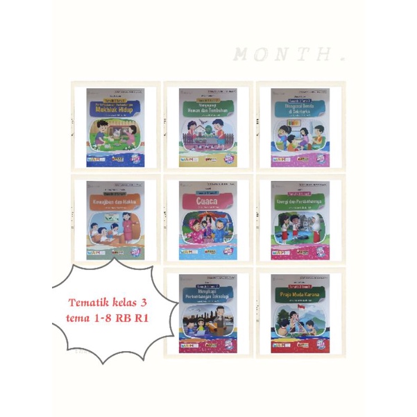Jual Tematik kelas 3 tema 1 2 3 4 5 6 7 8 Rb R1 Revisi HOTS AKM - Platinum | Shopee Indonesia