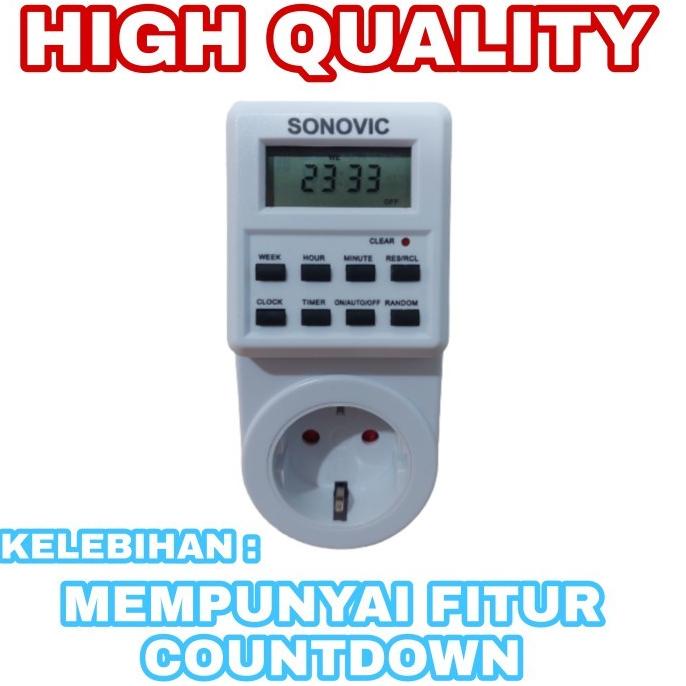 Jual Stop Kontak Timer Listrik Digital Kingstar otomatis | Shopee Indonesia