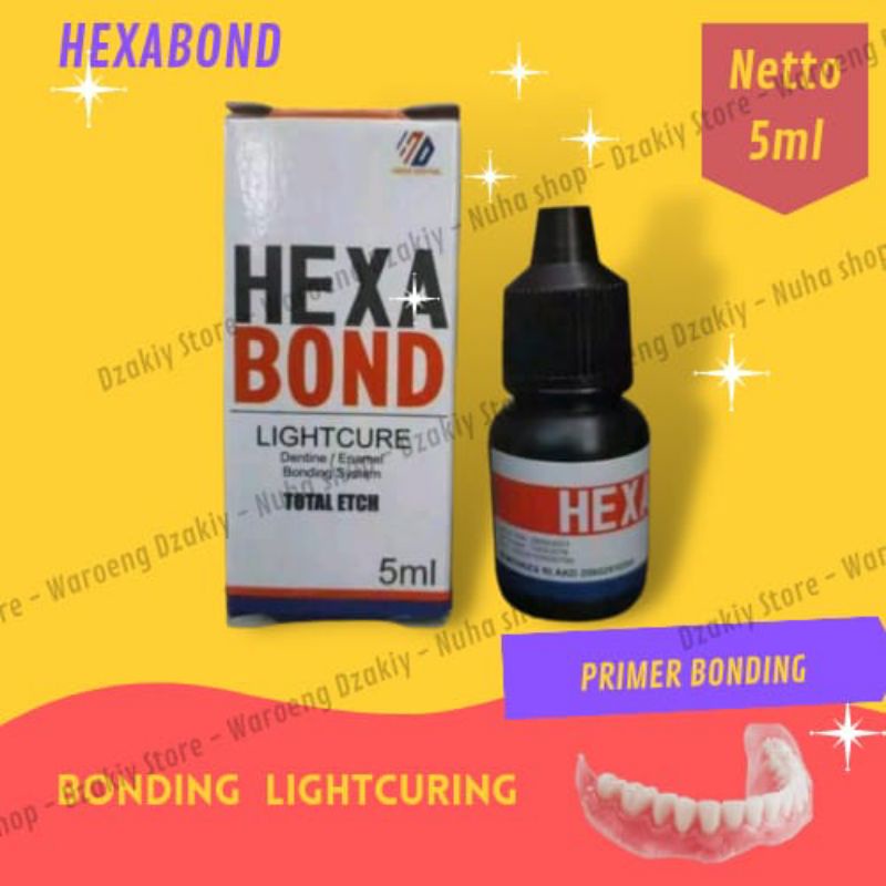 Jual HEXA BOND HEXABOND BONDING DENTAL PRIMER BONDING GIGI LIGHT ...