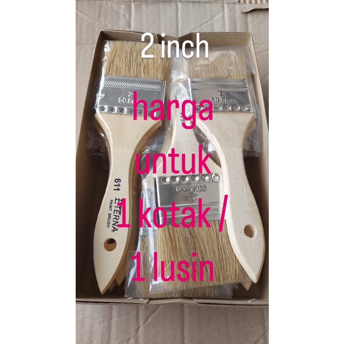 Jual Terlaris Kuas Cat / Kuas Tembok /Kuas Cat Eterna 611 2 Inch / Kuas ...