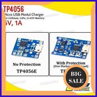 Jual Modul TP4056 Micro USB Charger 18650 Baterai Lithium 5V 1A suku ...