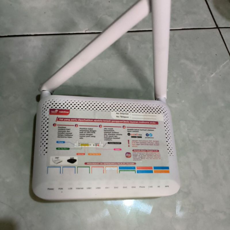 Jual Fiberhome OPEN ONT GPON MODEL HG6145D2 5g plus adaptor | Shopee Indonesia