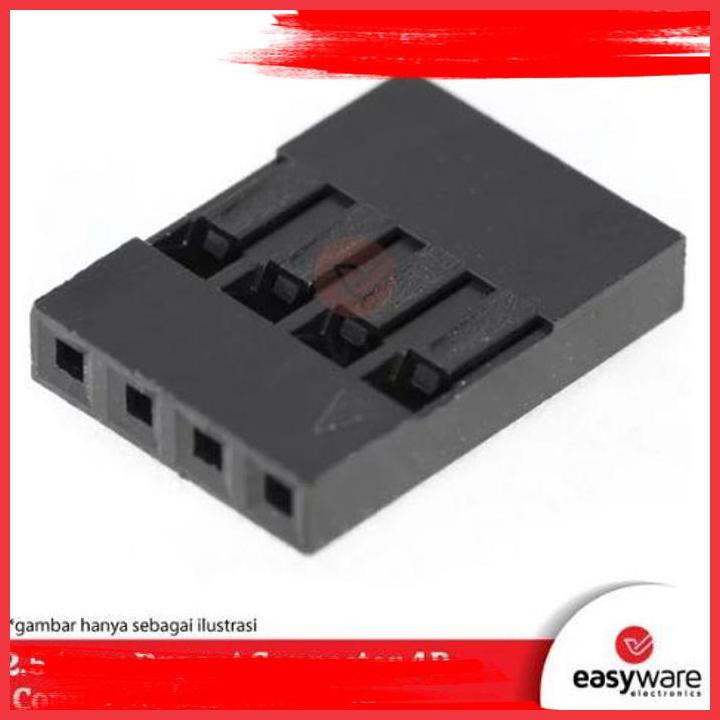 Jual (EASY) BLACK HOUSING DUPONT CONNECTOR 4P 4 PIN HOUSING CONNECTOR 2.54MM | Shopee Indonesia