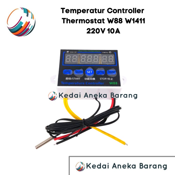 Jual Temperature Temperatur Suhu Controller Thermostat W88 W1411 220V ...