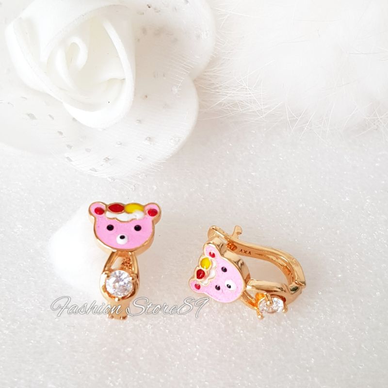 Jual Anting Anak Jurai Klip Karakter Lucu Impor Xuping Yaxiya Perhiasan Lapis Emas 18K ...
