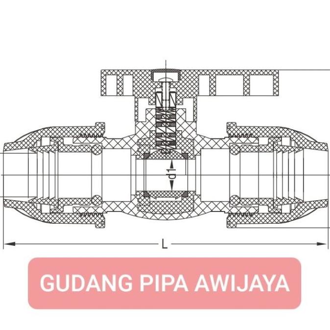 Jual Ball Valve Pipa Hdpe 2 Inch | Shopee Indonesia