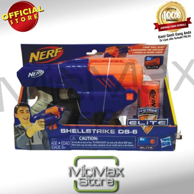 Jual Nerf Nstrike Elite Shellstrike DS 6 mer09 | Shopee Indonesia