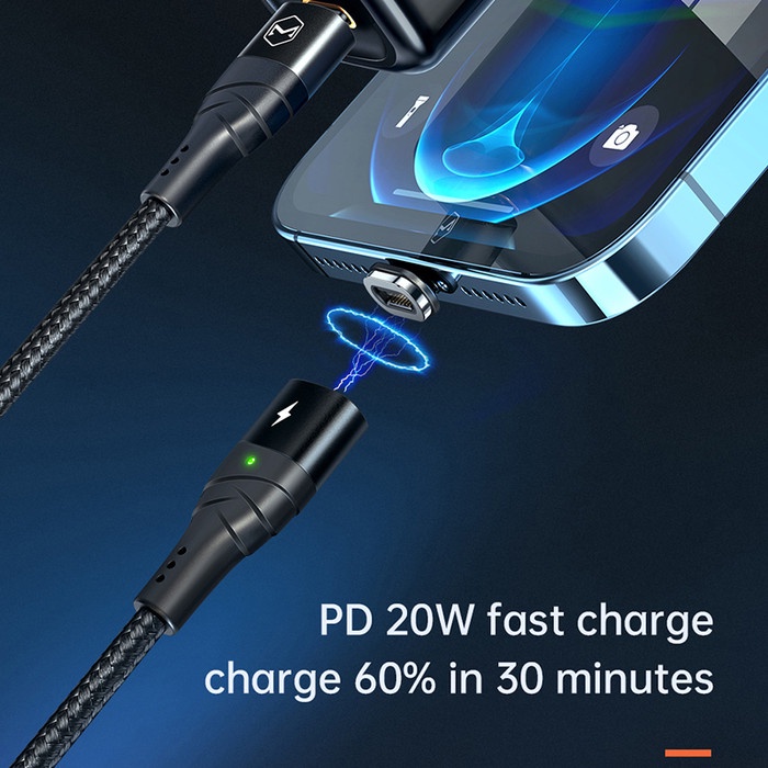Jual Mcdodo Kabel Data Magnetic Pd Type C To Lightning Fast Charging ...
