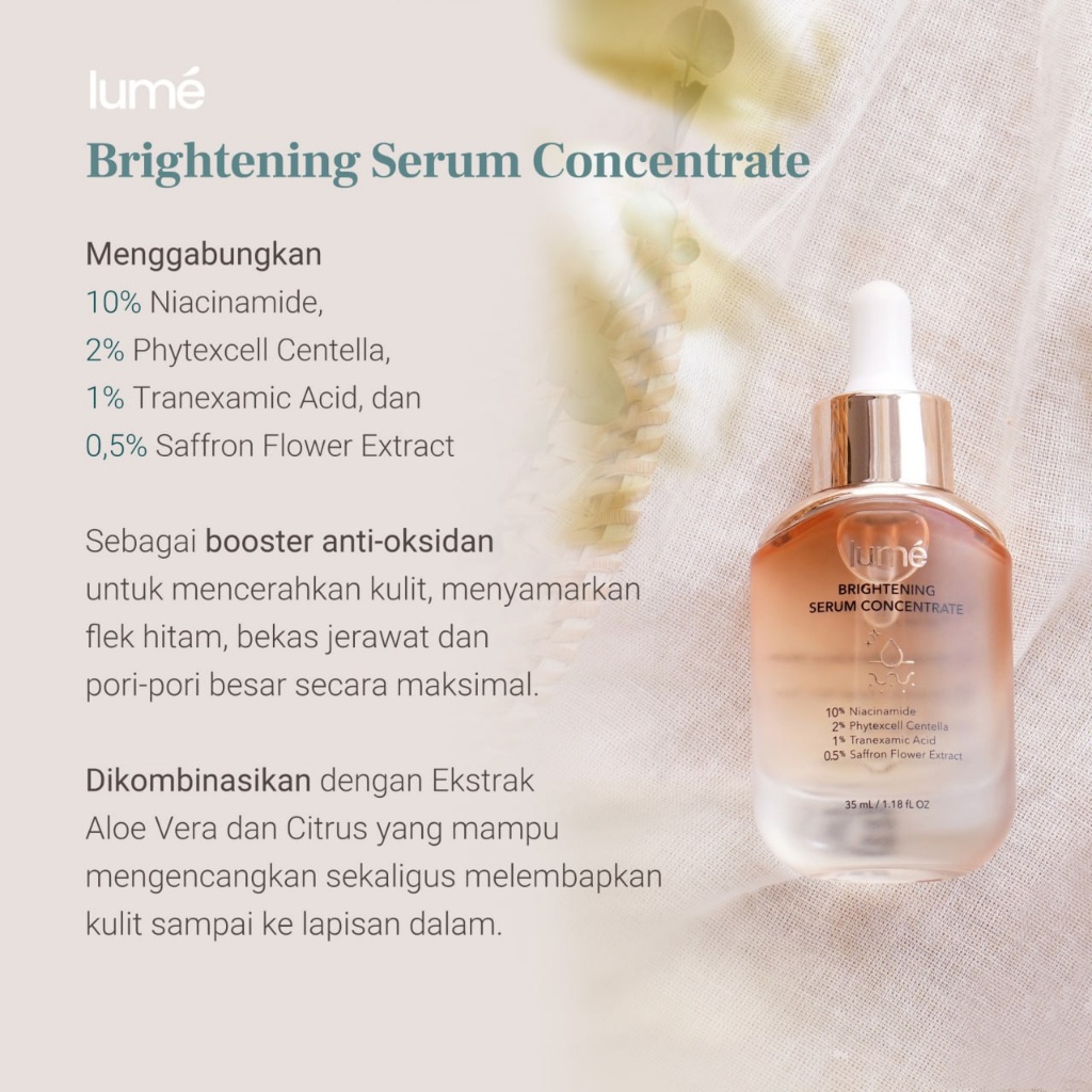 Jual LUME Brightening Serum Concentrate 35 mL | Shopee Indonesia