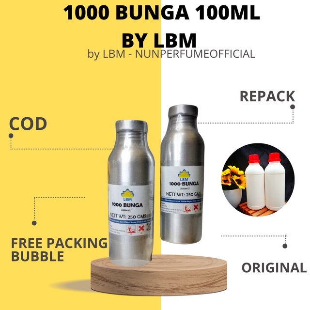 Jual FREE BOTOL DAN CAMPURAN - Parfum Bibit 1000 BUNGA 100ML REPACK BY ...