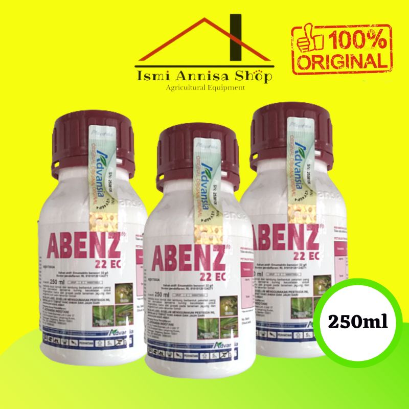 Jual INSEKTISIDA ABENZ 22 EC 250ML EMAMEKTIN BENZOAT | Shopee Indonesia
