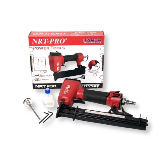 Jual NRT-PRO F30 HD Air Nailer Gun Paku Tembak Lurus Staples Angin Mesin juw | Shopee Indonesia