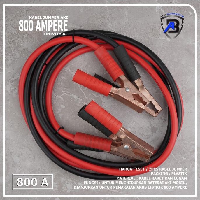 Jual Kabel Aki Mobil / Kabel Jumper / Kabel Accu 800 Ampere 2 Meter | Shopee Indonesia