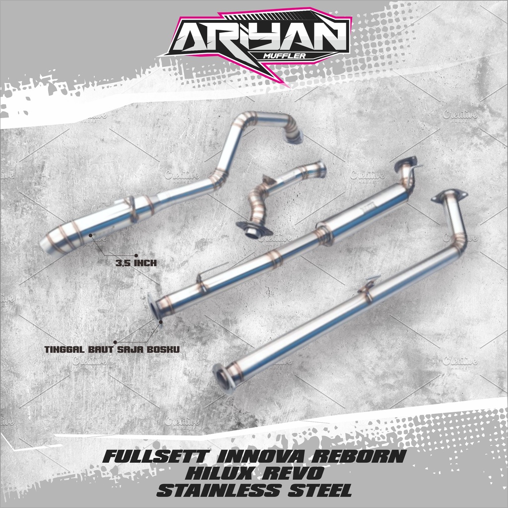 Jual Knalpot Fullsystem Innova Diesel 2KD Innova Reborn Fortuner VNT ...