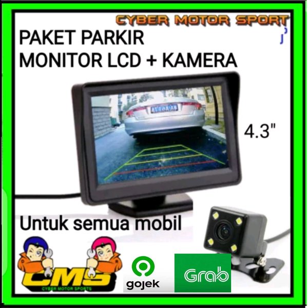 Jual Monitor Plus Camera Parkir Universal. Monitor Dasboard Dengan ...
