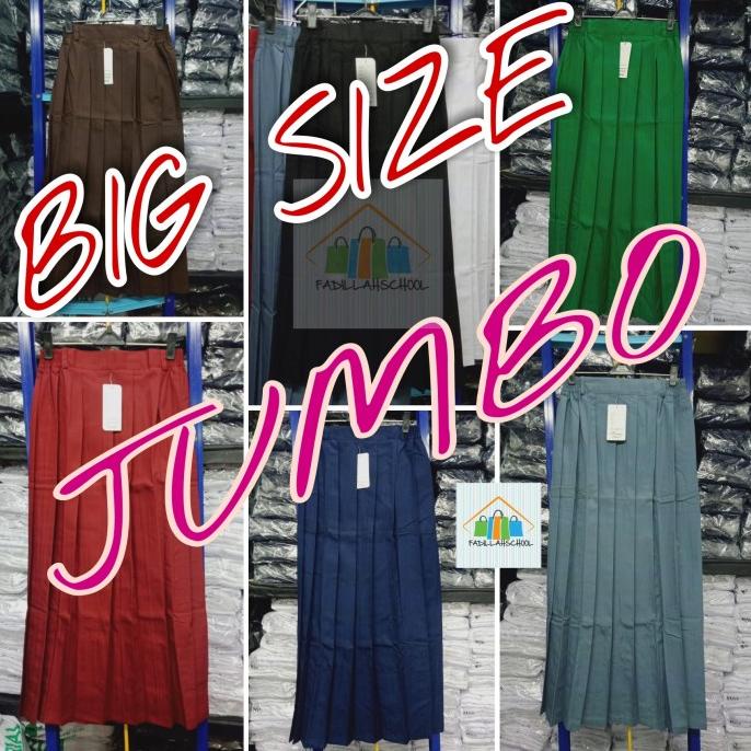 Jual Rok Sekolah SD/SMP/SMA Jumbo Panjang Rempel Seragam Sekolah | Shopee Indonesia