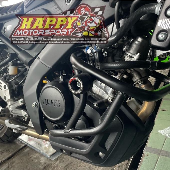 Jual 2IN1 CRASHBAR ENGINE PROTECTOR+FRAME SLIDER AGNA INSPIRE YAMAHA ...