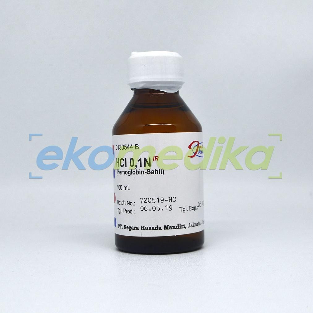 Jual Model baru - Reagen Larutan HCL 0,1 N 100 ml INDO REAGENT Hemoglobin Sahli Exp 09.2024 ...