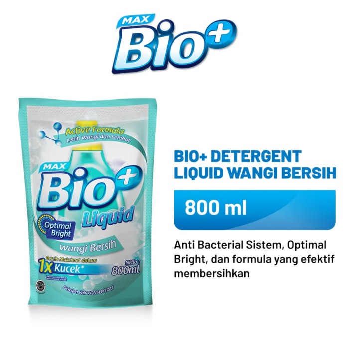Jual Bioplus Detergent Liquid Pouch 800Ml | Shopee Indonesia