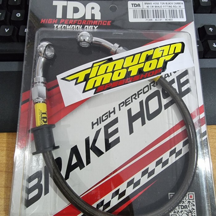 Jual SELANG REM TDR 40 CM CARBON BANJO FITING | Shopee Indonesia