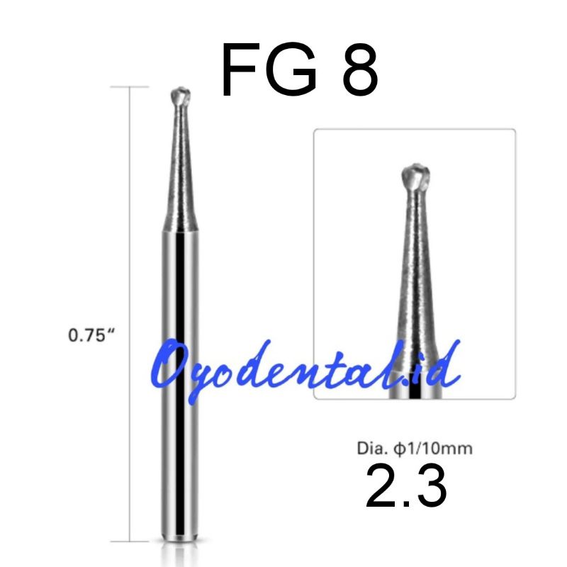 Jual Dental Bur Carbide Tungsten FG1 FG2 FG3 FG4 FG5 / Bur Tulang Metal Round | Shopee Indonesia