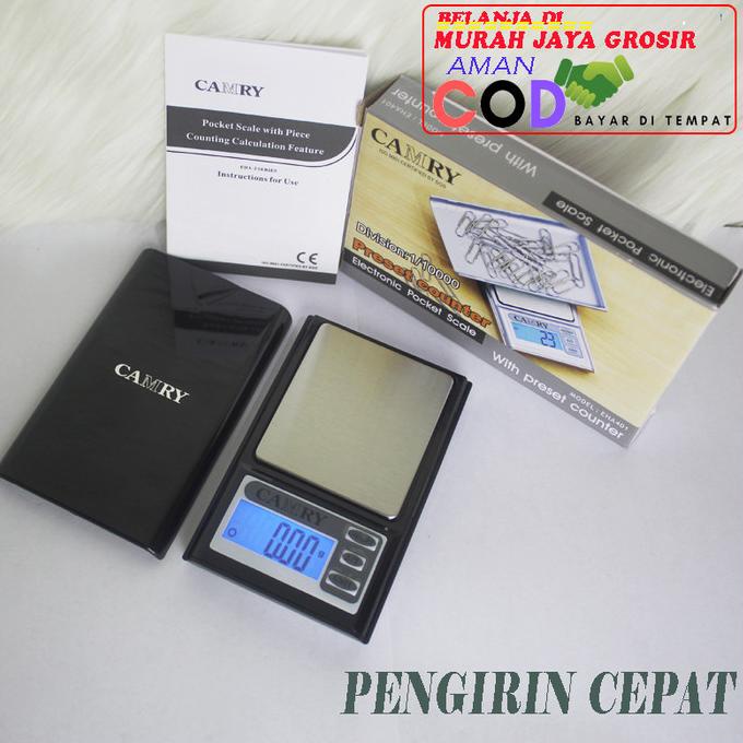 Jual Camry Timbangan Digital Pocket Scale 200-0.02 Gram Timbangan emas ...