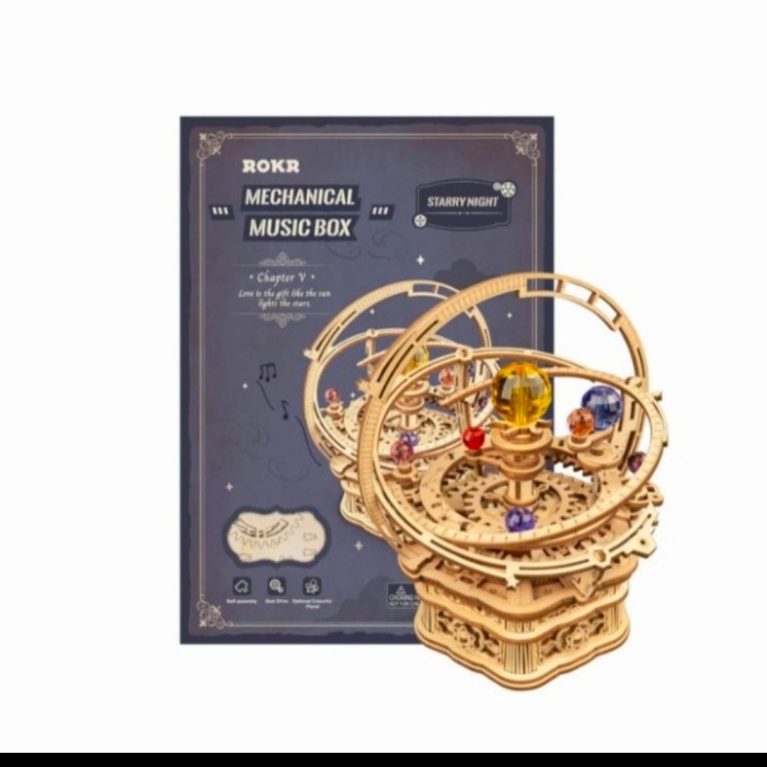 Jual 3Dpuzzle Rokr Mechanical Music Box Starry Night | Shopee Indonesia