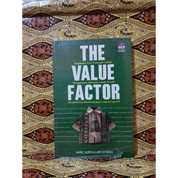 Jual BUKU ORIGINAL THE VALUE FACTOR-MARK HURD & LARS NYBERG | Shopee ...