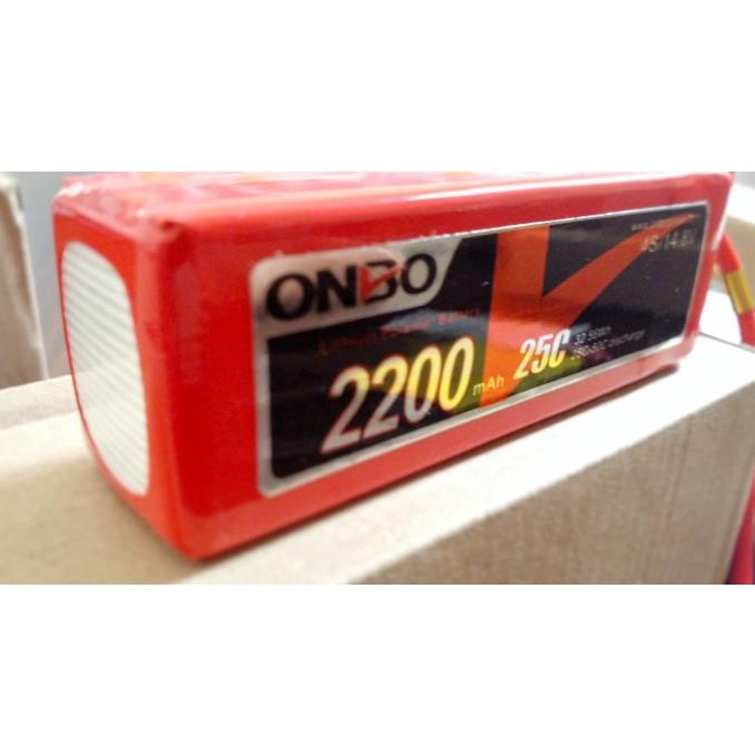 Jual Lipo Battery 4s 14.8v 2200mah 25-50c Onbo Nano Power | Shopee ...