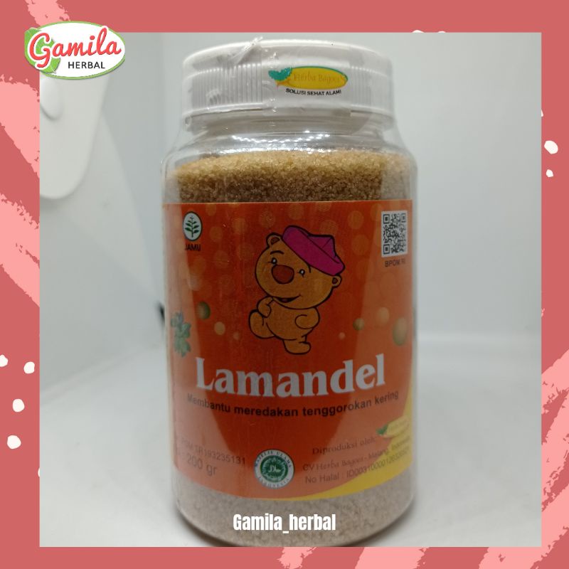Jual LAMANDEL BUBUK OBAT HERBAL AMANDEL KEMASAN BOTOL | Shopee Indonesia