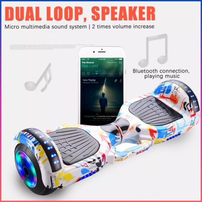 Jual SmartWheel Bluetooth Speaker LED / RunWheel / Hoverboard | Shopee ...