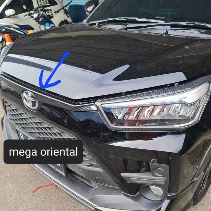 Jual List Front Grill Line Cover Carbon Otoproject Raize / Rocky ...