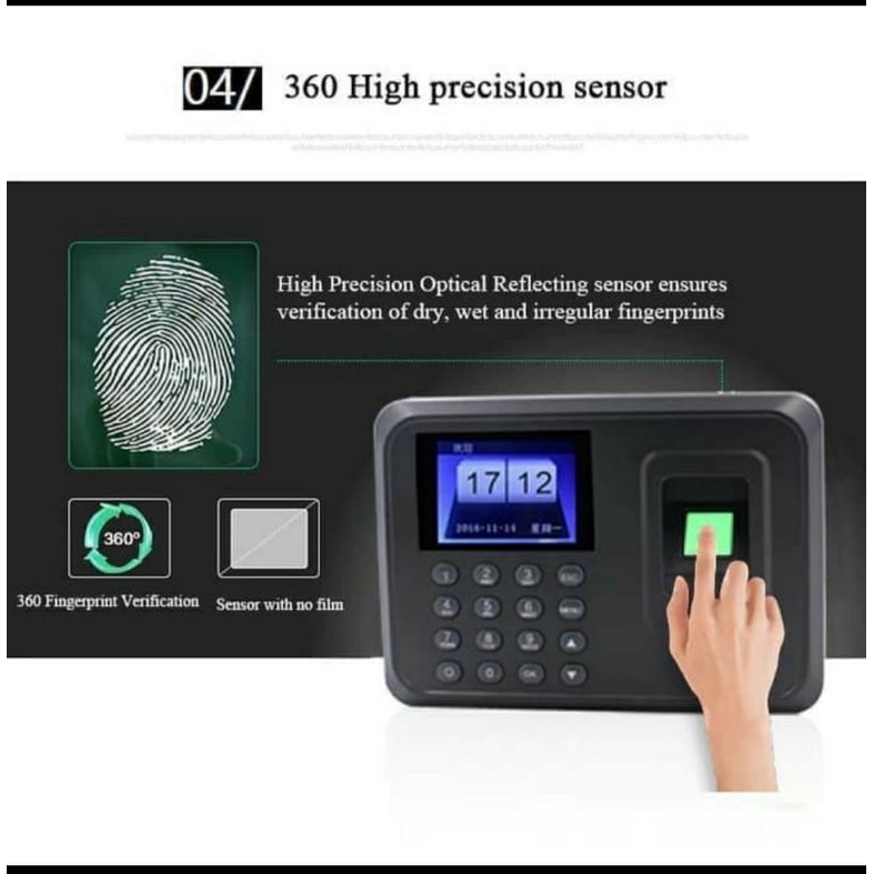 Jual MESIN ABSEN / SIDIK JARI / FINGER PRINT F01 - BIO ATTENDANCE ...