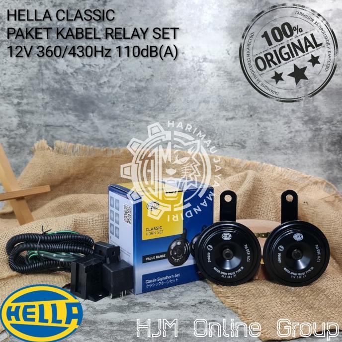 Jual KLAKSON HELLA CLASSIC 12V + CABLE SET RELAY BOSCH (HELLA CLASSIC ...