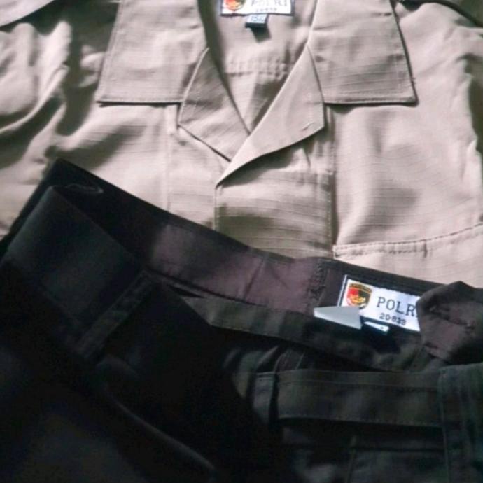 Jual seragam pdl A1 jatah Polri/polisi/baju celana Pdlt/seragam Pdlt ...