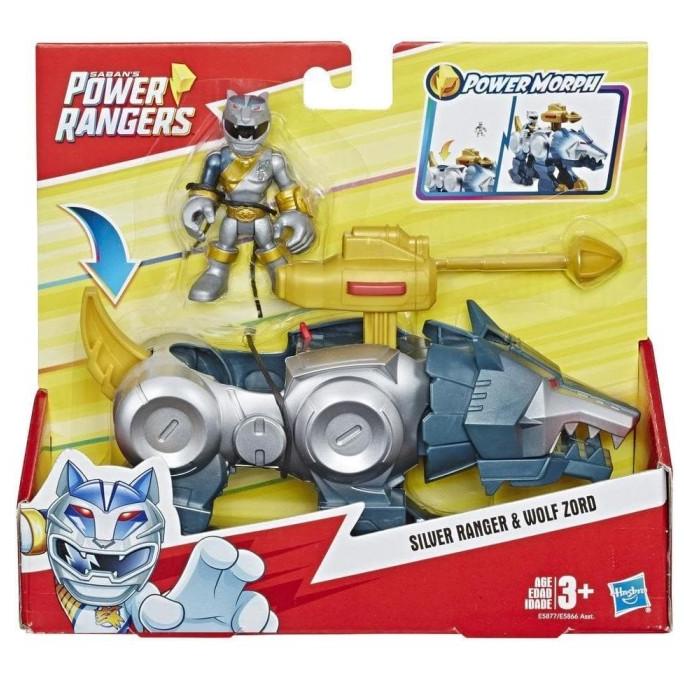 Jual Playskool Heroes Power Rangers Silver Ranger and Wolf Zord ...