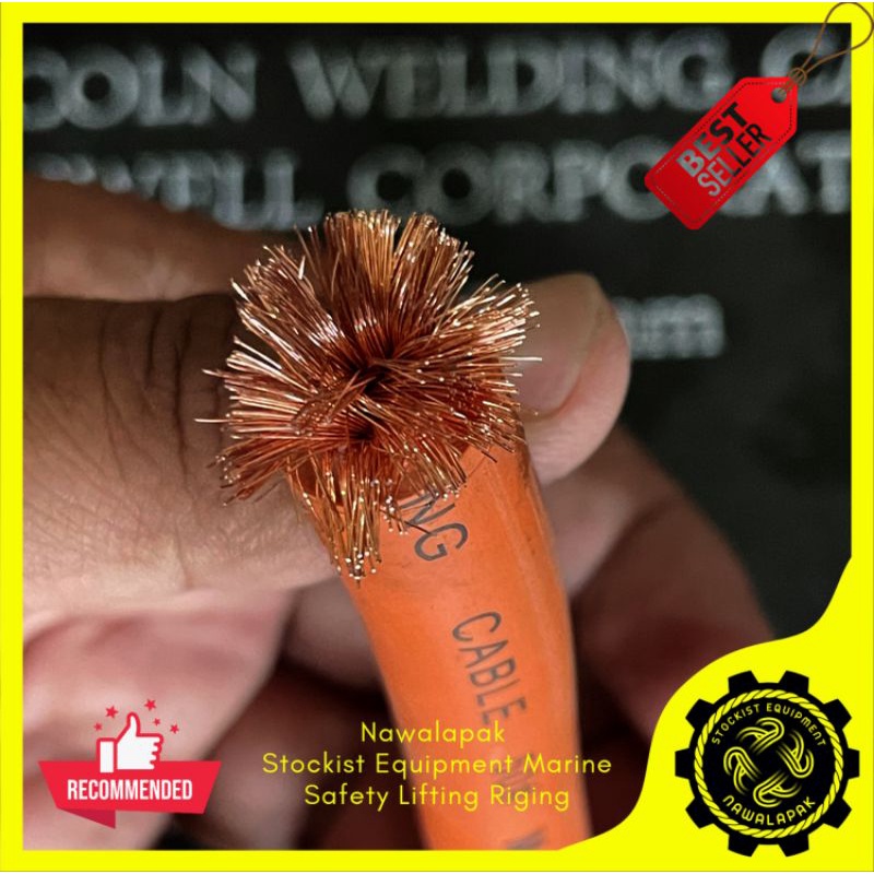 Jual Kabel Las 50mm Moswell Lincoln Australia / Welding Cable / Harga Per Meter | Shopee Indonesia