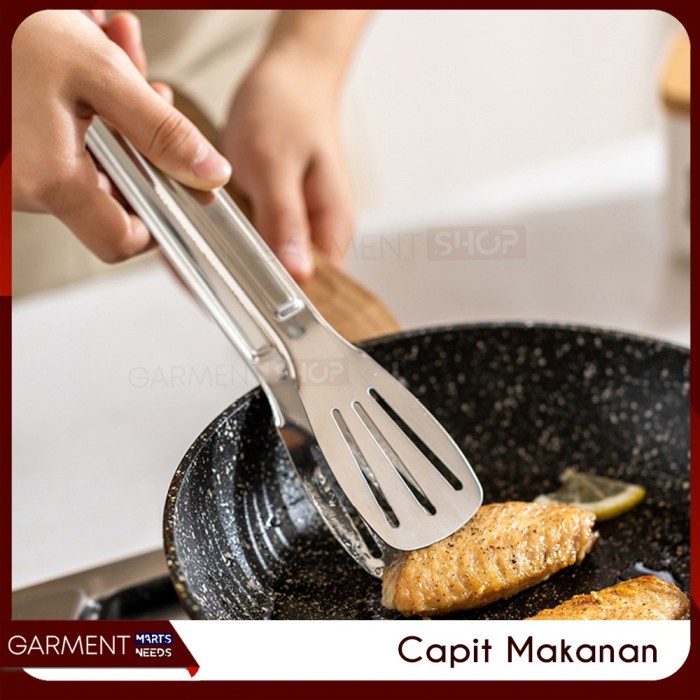 Jual AS Capitan Penjepit Makanan Kue Roti Stainless Serbaguna 7 Inch ...