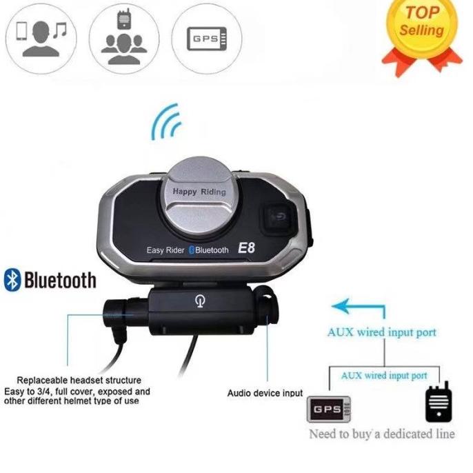 Jual Headset Bluetooth E8 Untuk Helm Helmet By Headset Kualitas Mantap ...