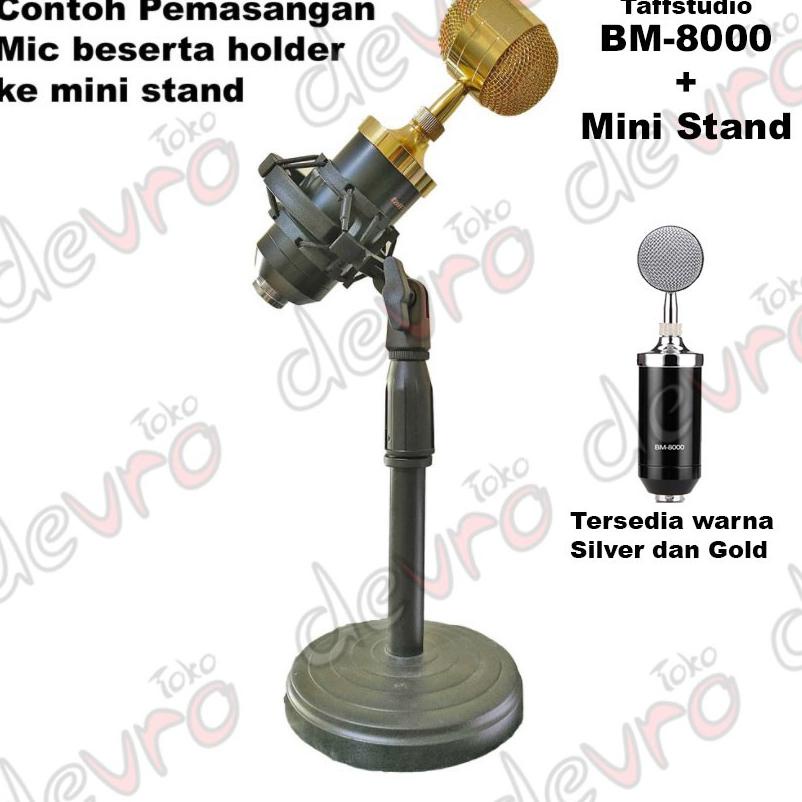 Jual [JN3] Microphone Condenser Mikrofon Kondenser - Dengan Mini Stand ...