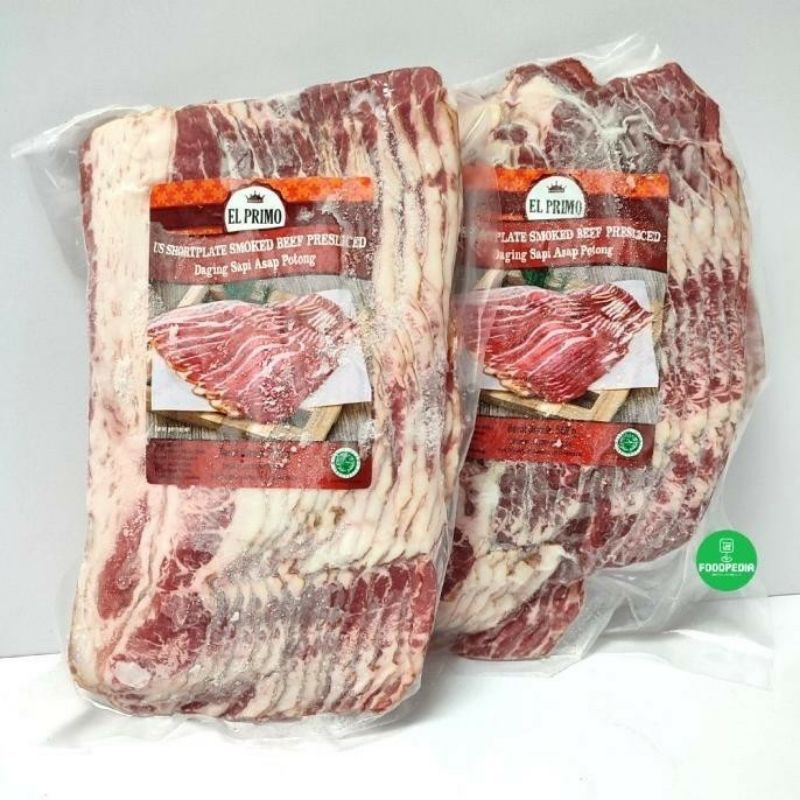 Jual EL PRIMO SMOKED BEEF US SHORTPLATE 500GR | DAGING ASAP SAPI SLICE ...