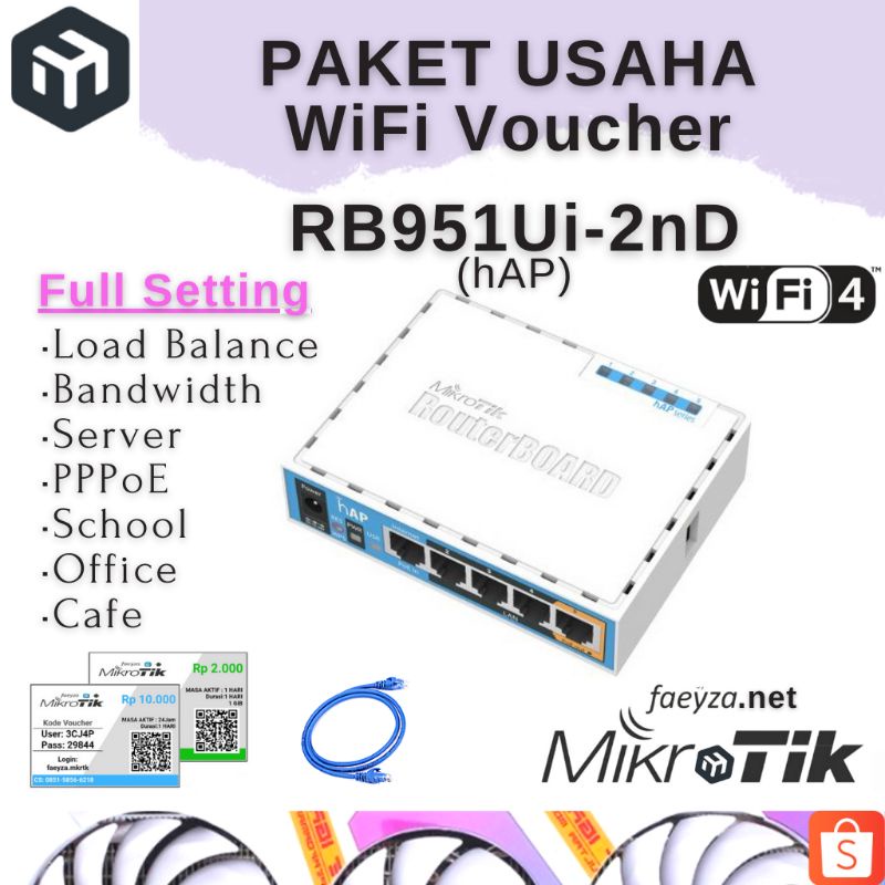 Jual Router MikroTik RB 951Ui 2nD Full Setting hotspot | Shopee Indonesia