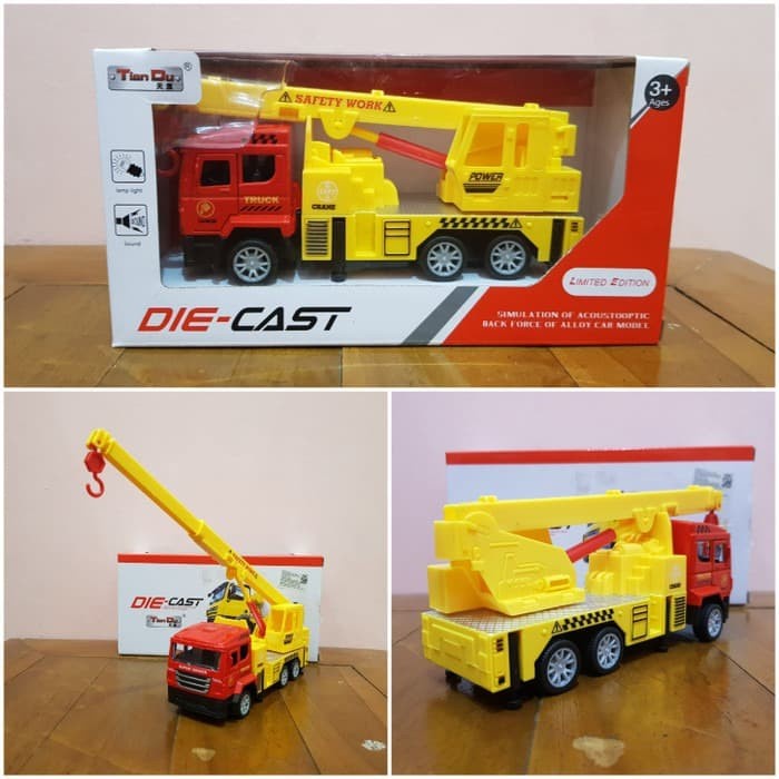 Jual Diecast Truck Crane Bangunan - Miniatur Mobil Truk Derek ...