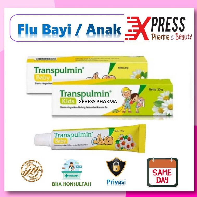 Jual ⚡XPRESS⚡ Transpulmin Baby / Kids 10 / 20 gram Balsem Kid Flu ...