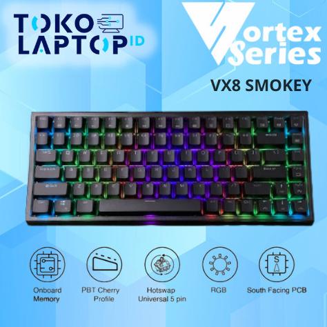 Jual VortexSeries VX8 Smokey Black Edition Mechanical Gaming Keyboard | Shopee Indonesia