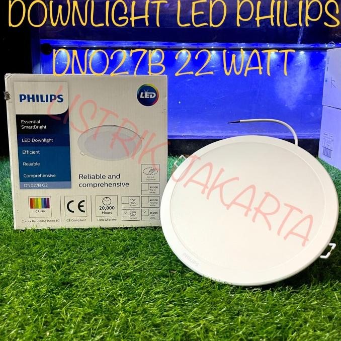 Jual LAMPU DOWNLIGHT LED PANEL PHILIPS DN027B 22 WATT 22W 22WATT 22 W 8 ...