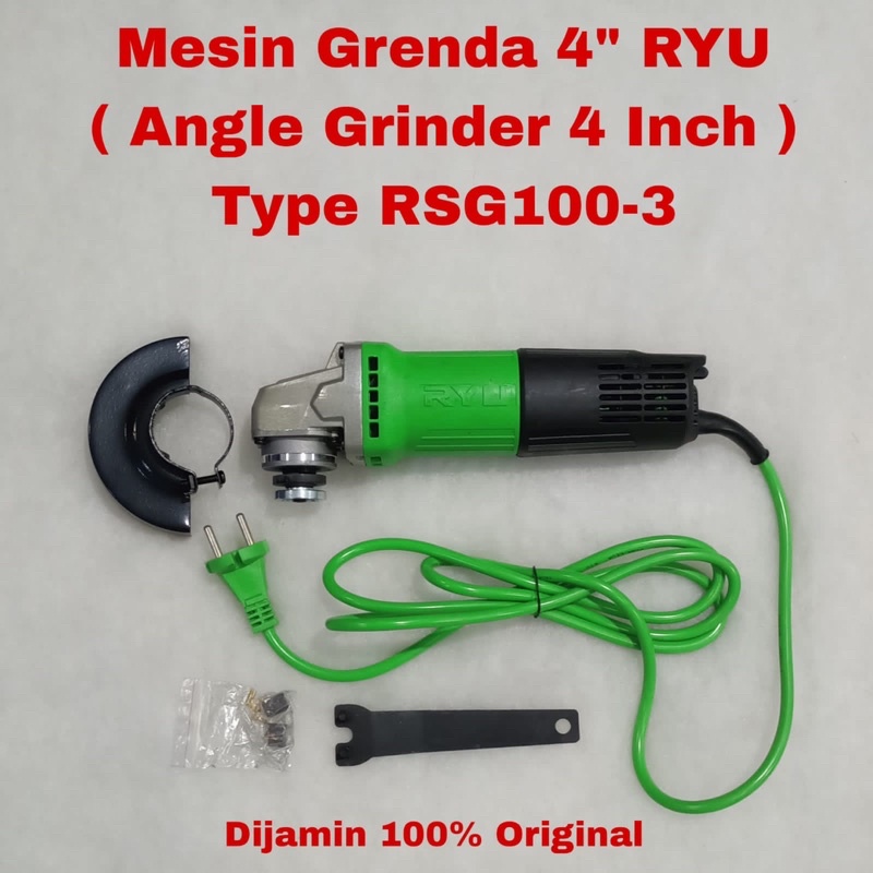 Jual Mesin Grenda 4" RYU - Disc Grinder Gerinda Tangan 4 Inch | Shopee ...
