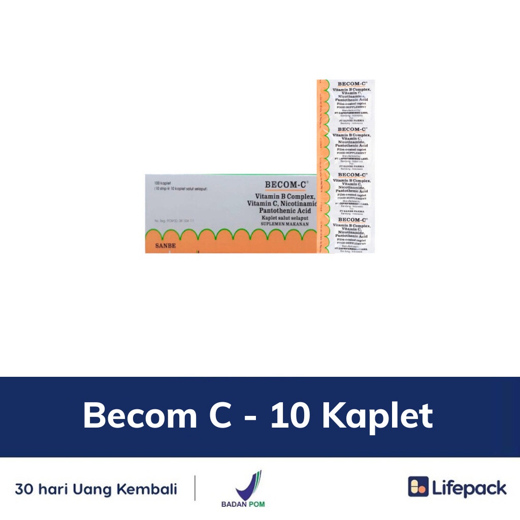 Jual Becom C - 10 Kaplet - LIFEPACK | Shopee Indonesia
