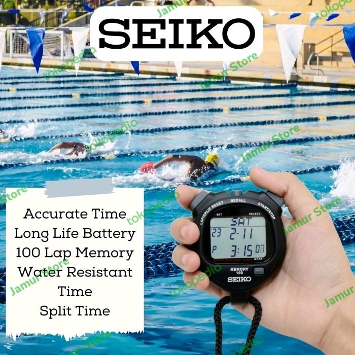 Jual Stopwatchku Stopwatch Seiko 100 Lap Memory | Shopee Indonesia